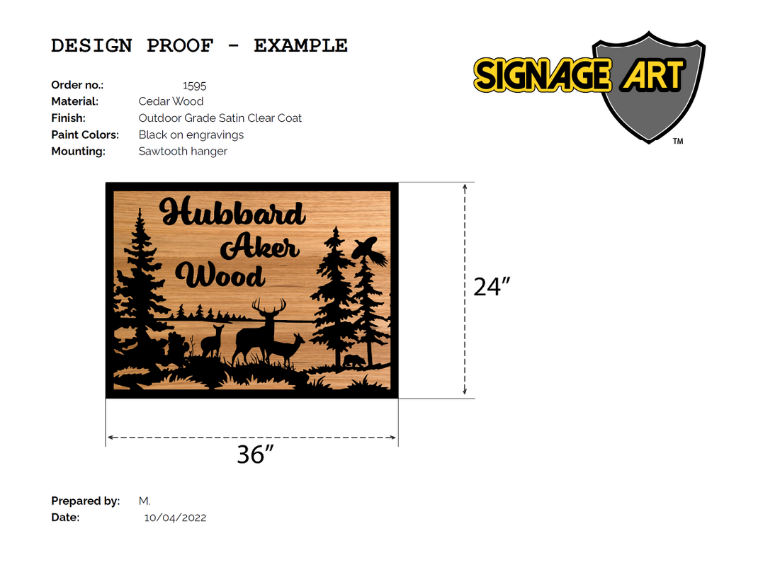 Reclaimed Pallet Wood Custom Sign – Signage Art